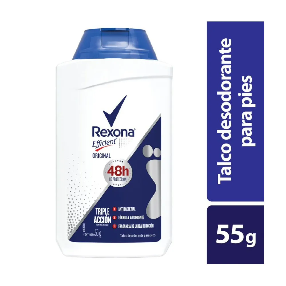 Talco Rexona Efficient Original 55Gr | SuperBooM